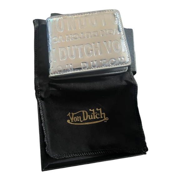 Von Dutch | Bags | Von Dutch Silver Wallet | Poshmark